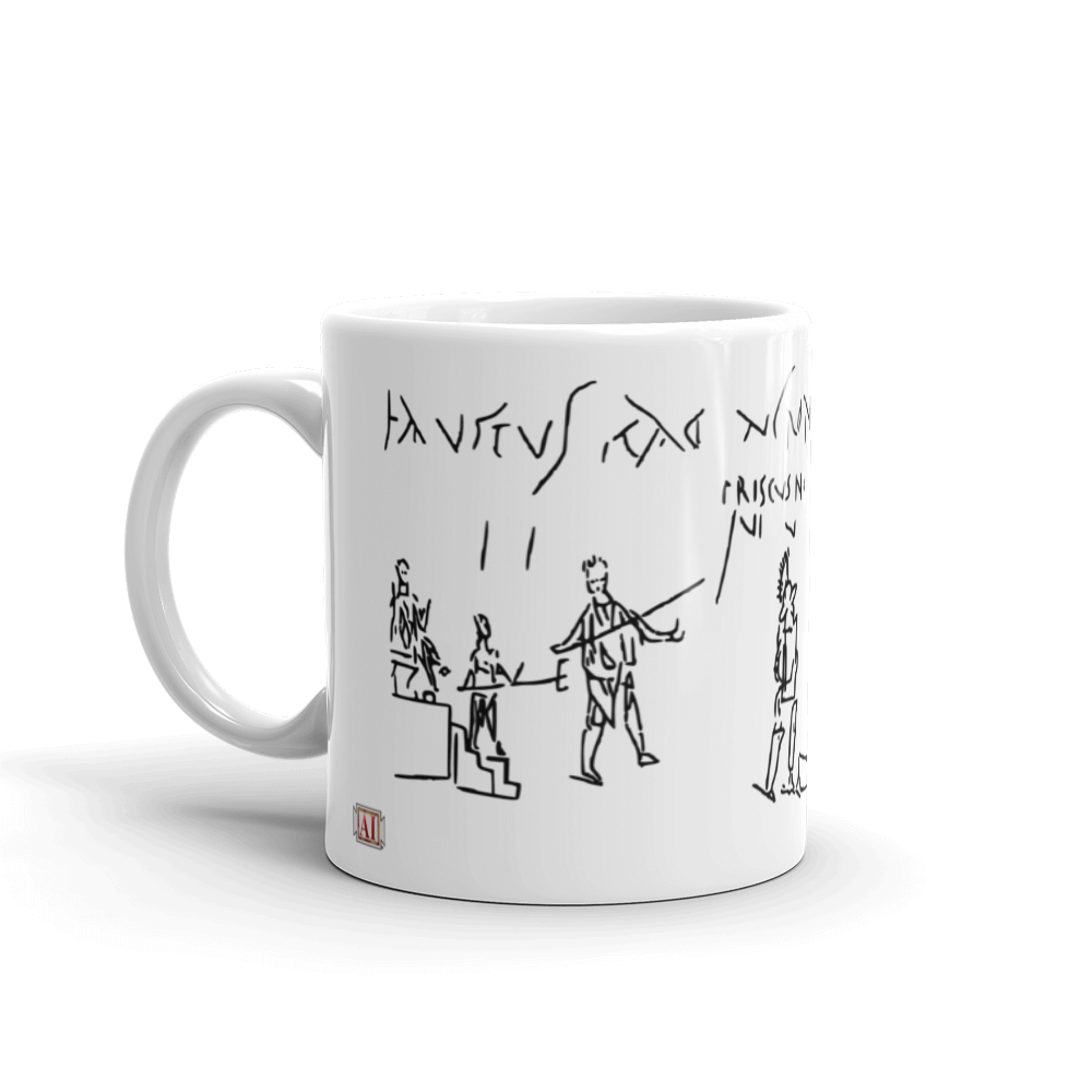 Gladiator Graffito Mug – Ancient Impressions